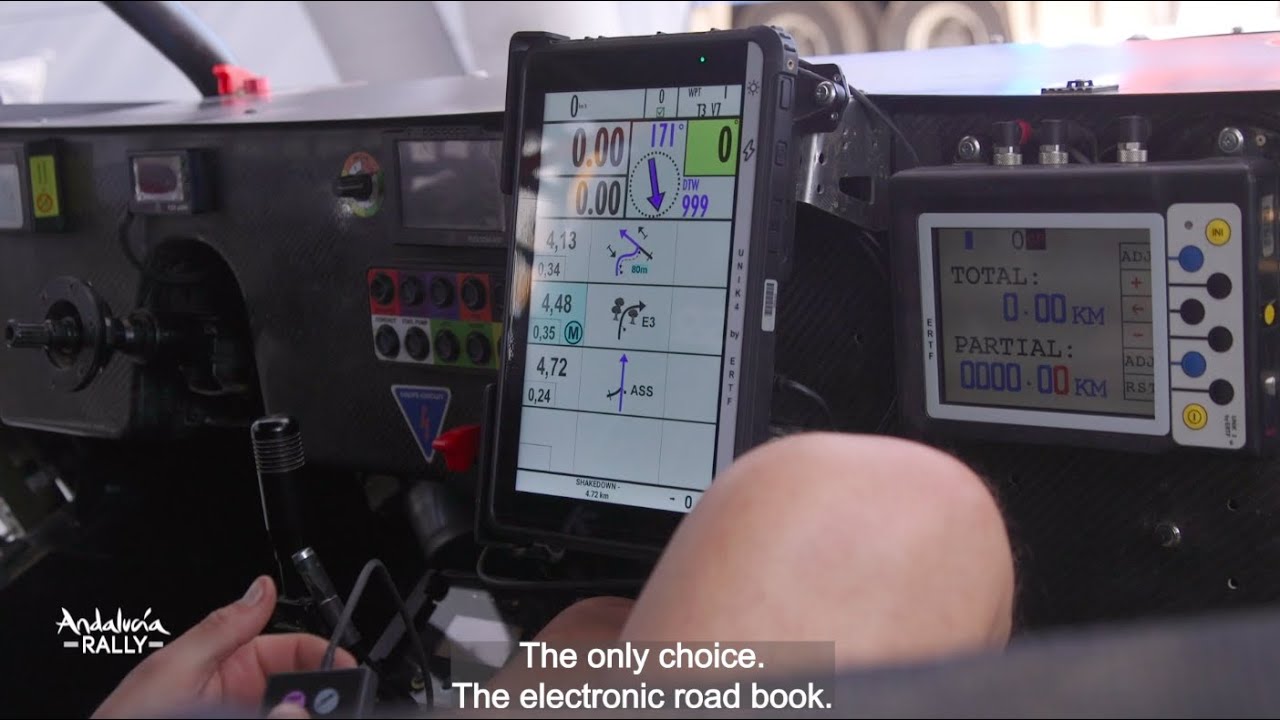 The new electronic road-book / Andalucía Rally 2020 - YouTube