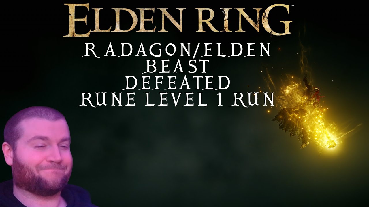 Radagon/Elden Beast Defeated [Rune Level 1 Run] | Elden Ring - YouTube
