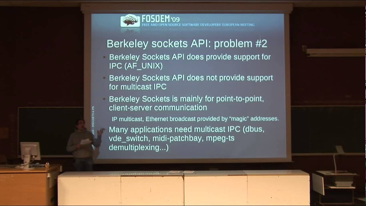 FOSDEM 2009 - Renew Berkeley Sockets Api - YouTube
