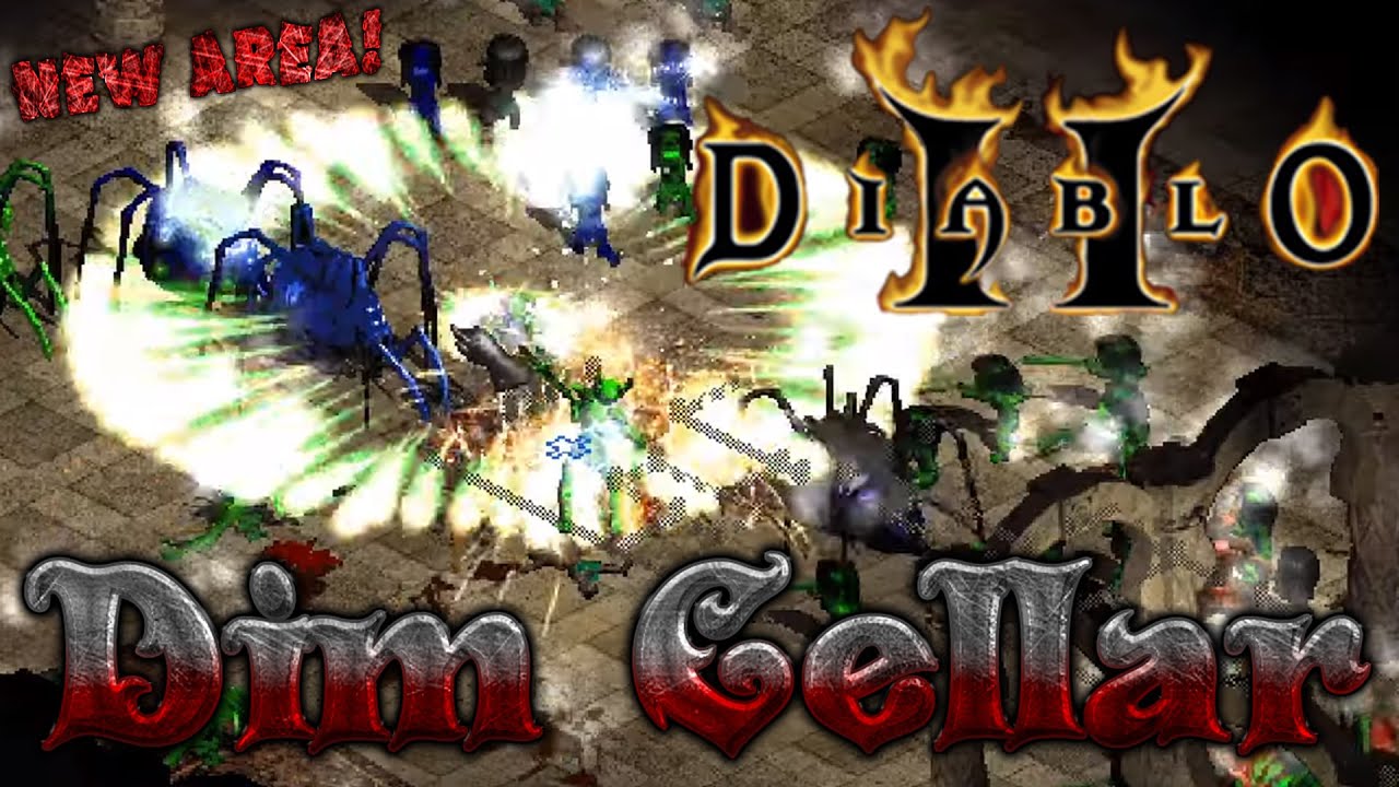 NEW AREA in Diablo2 - "Dim Cellar" End Game MAP w/ Assassin! - YouTube
