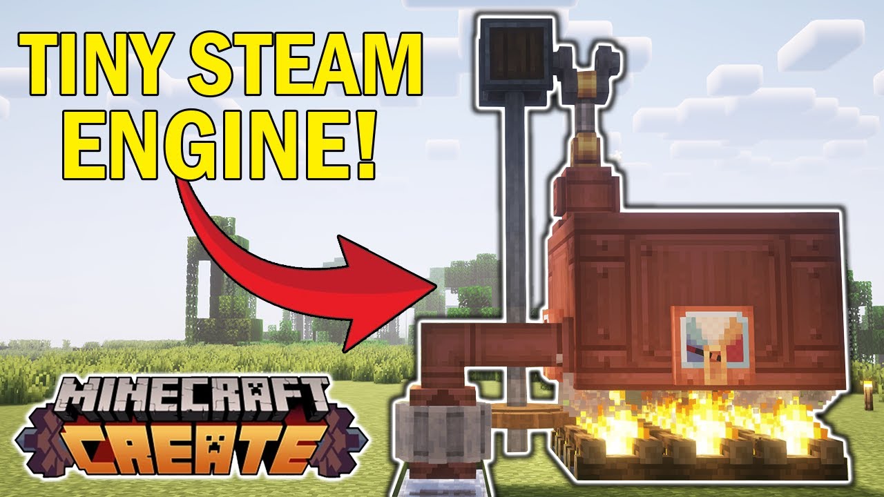 Our First Steam Engine! Minecraft Create 6.0 - YouTube