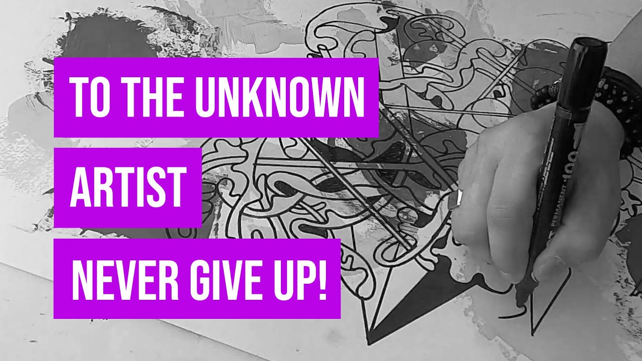 To the unknown artist | Drawing a process to abstract art - YouTube