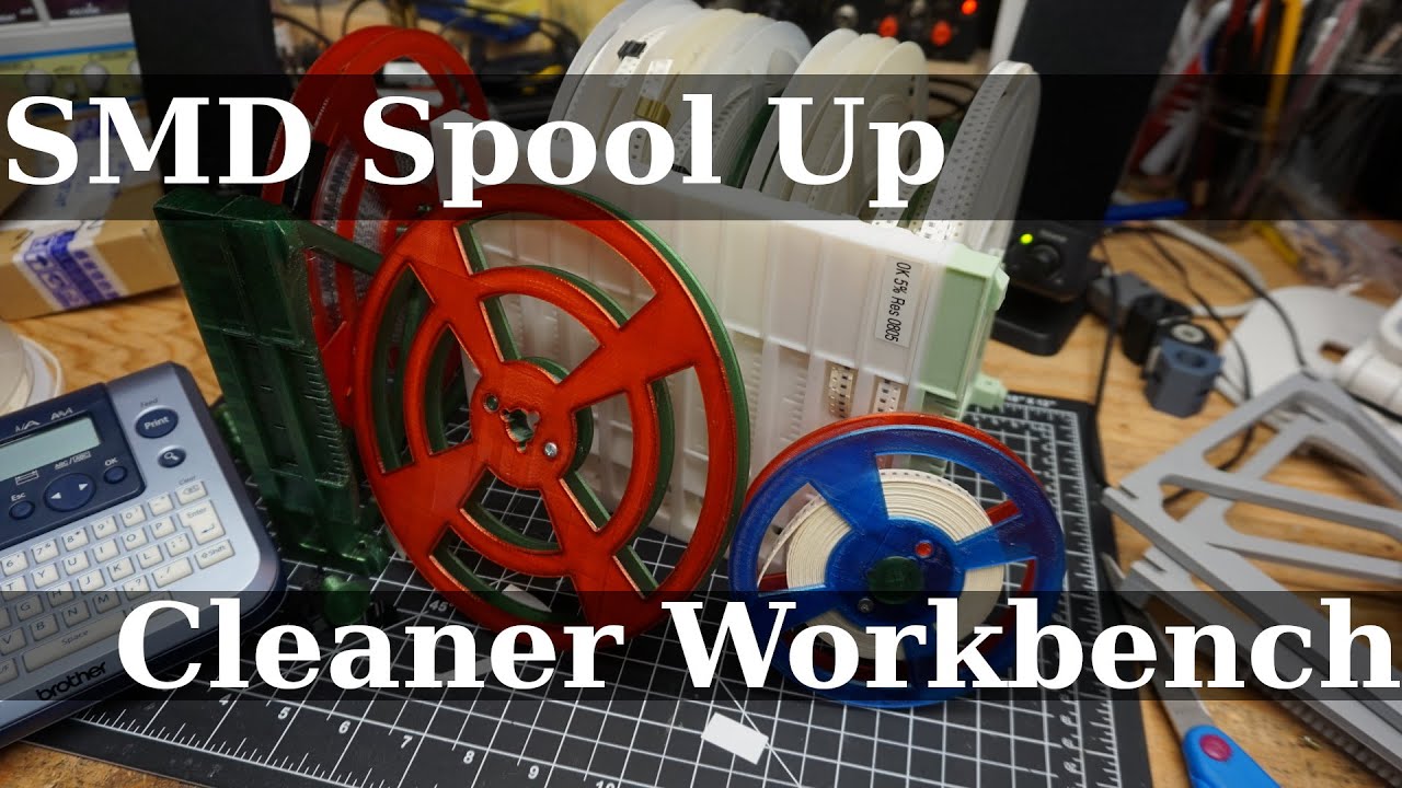 Spooling my SMD Components on Reels for a Cleaner Workbench - YouTube