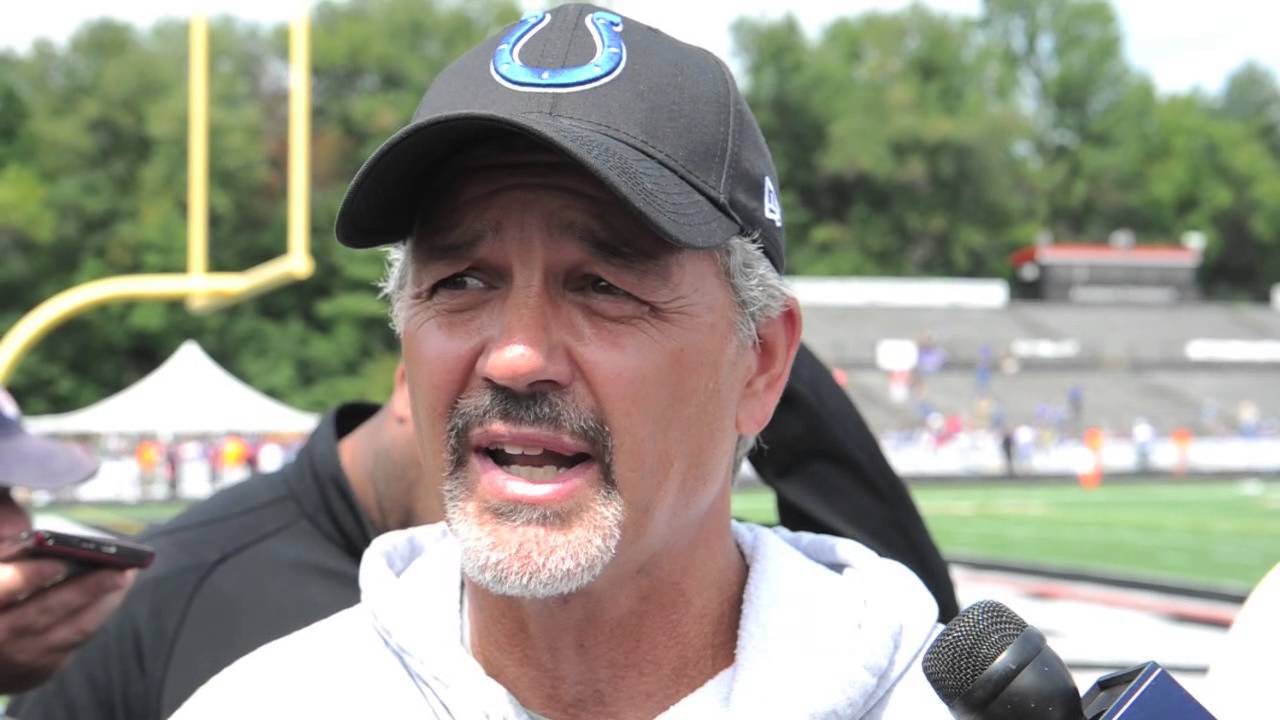 Colts coach Chuck Pagano on last day of camp - YouTube