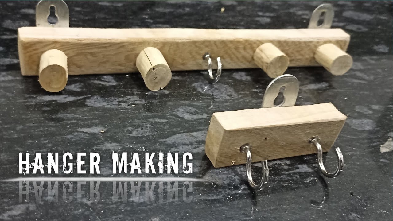 How to make a 'Cloth Hanger' using scrap wood / uses of scrap wood ...