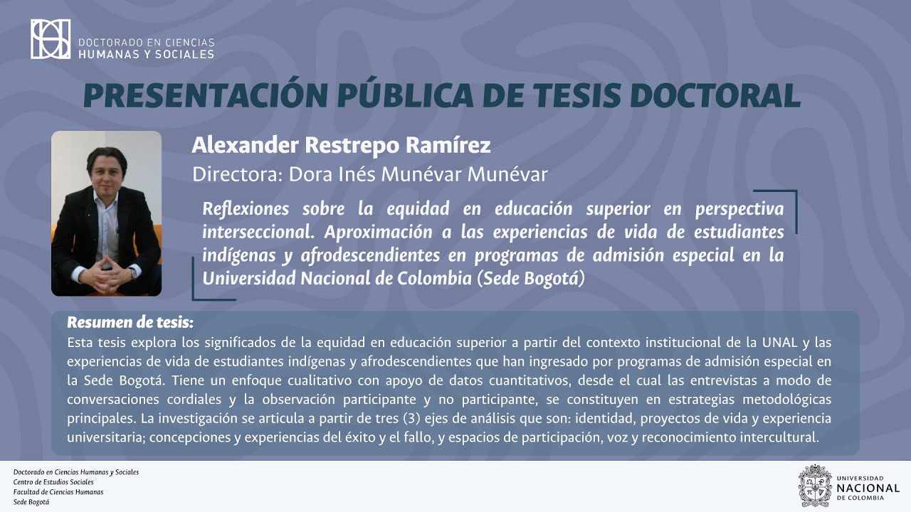Presentación pública de tesis - Alexander Restrepo - YouTube