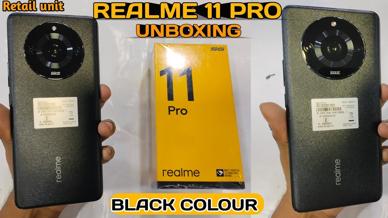 Realme 11 Pro Unboxing Retail Unit Black colour |100mp camera| curve ...
