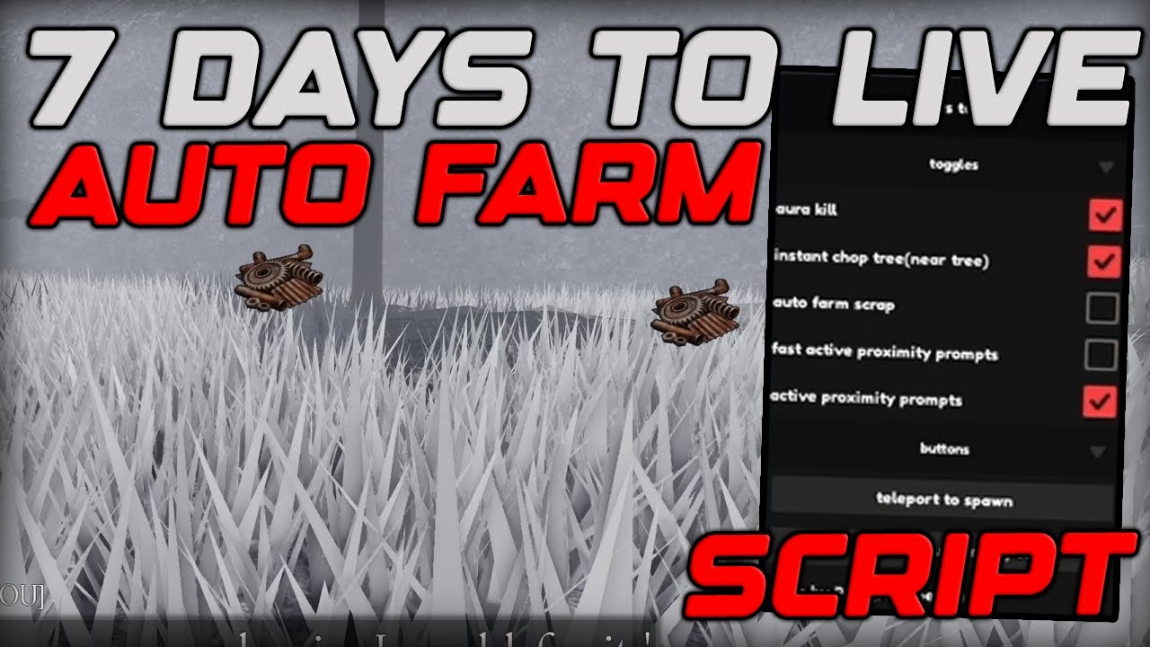 [NEW] 7 Days To Live Best Script Gui Auto Farm And Kill Aura, Get All ...