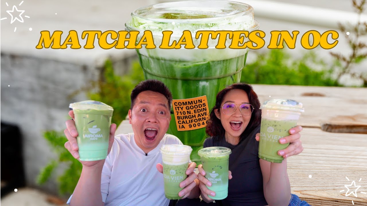 Trying Matcha Latte in OC - YouTube