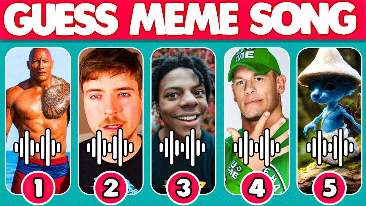 🔥Guess Meme By Voice | Smurf Cat, John Cena, MrBeast, ishowspeed ...