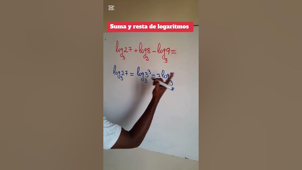 Suma y resta de logaritmos. #matematicasbachillerato #logaritmos #matematicas #bachillerato ...