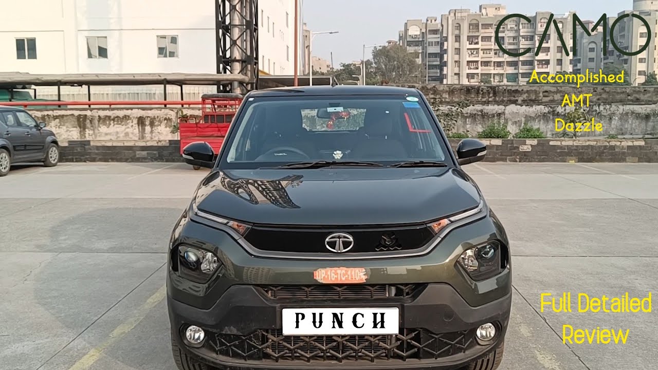 Tata Punch Camo Accomplished AMT Dazzle ️ || Camo Edition || Full ...
