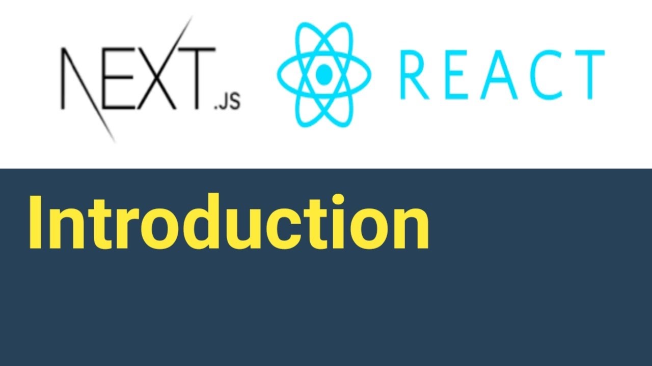 Introduction 1 Next Js Tutorial In Hindi Youtube