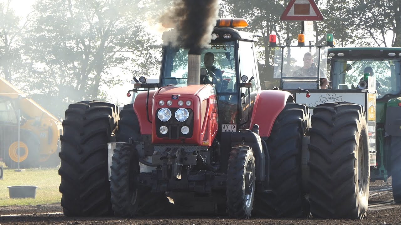Massey Ferguson 8480 Dyna-VT doing everything to pull the sledge at the ...