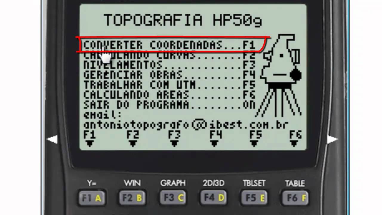 HP50g - TOPO2 - Apresentação do programa - YouTube