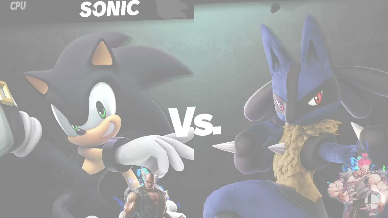 Sonic VS Lucario (Super Smash Bros Ultimate) - YouTube