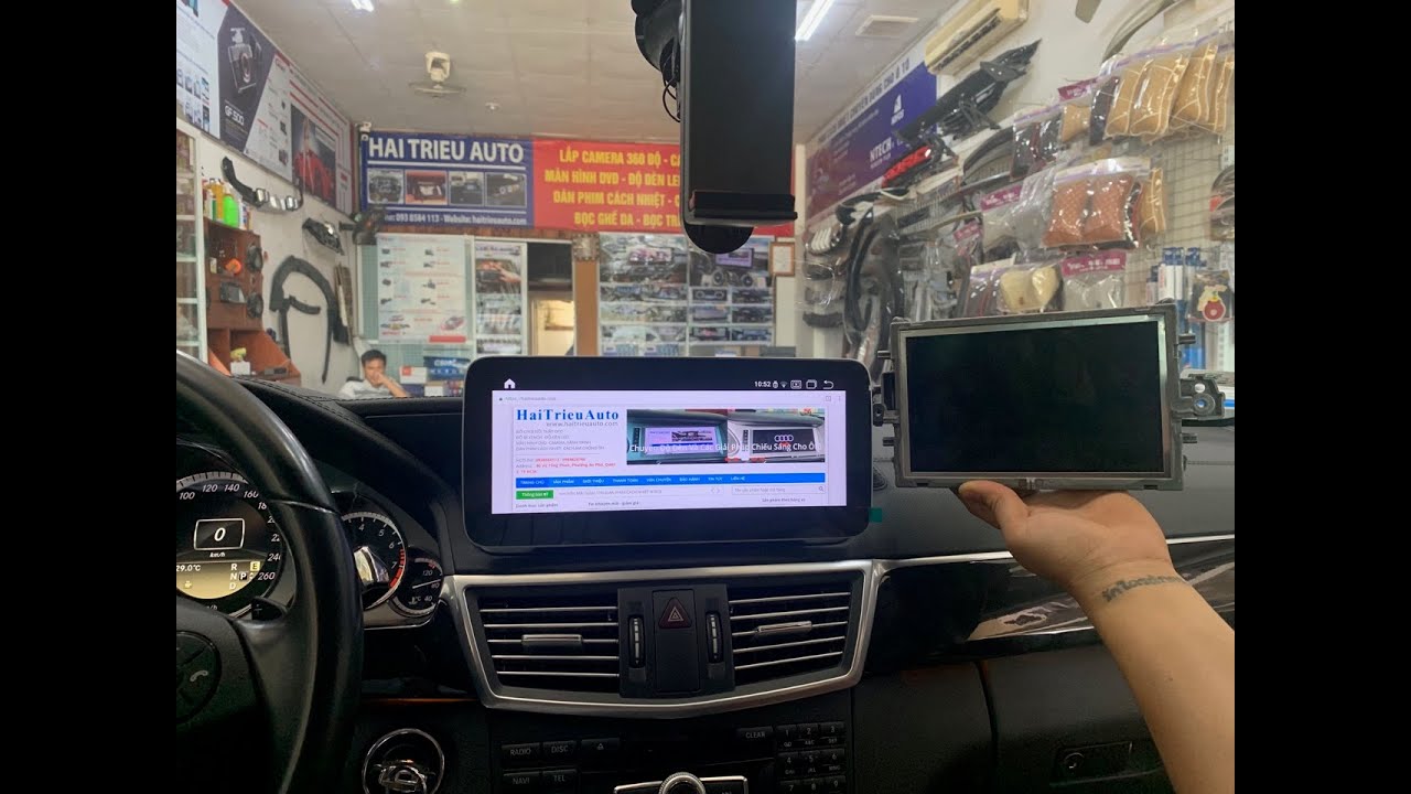 Màn hình android cho xe Mercedes E250 2010 - YouTube