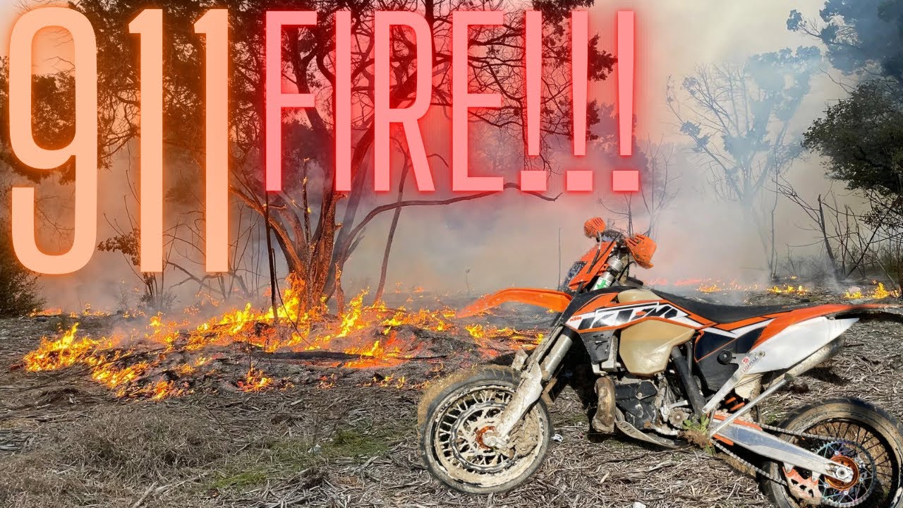 MY KTM STARTED A FIRE?? (had to call 911) - YouTube
