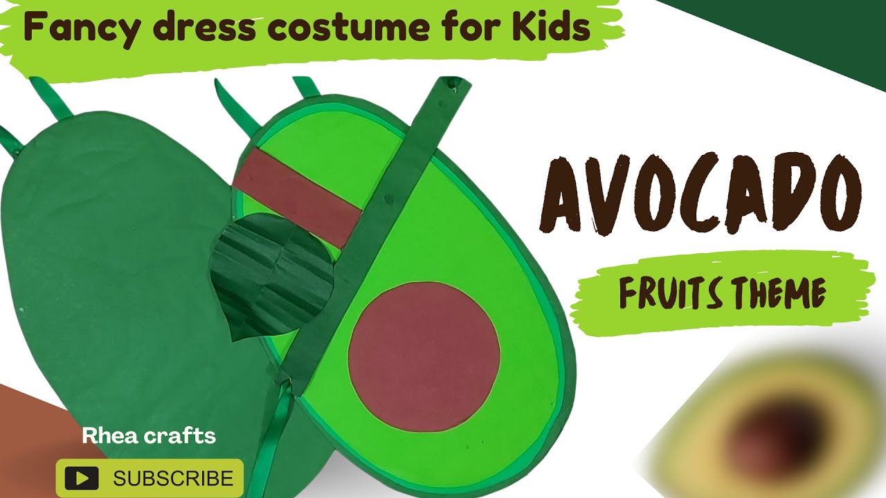 Tutorial/Fruits theme/ Avocado/ How to Make avocado dress for Kids ...