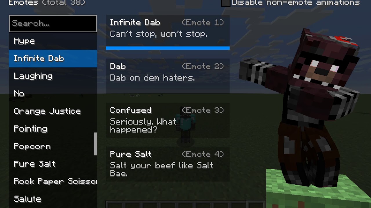 Minecraft Fortnite Tänze (Emoticons Mod 1.12.2) - YouTube