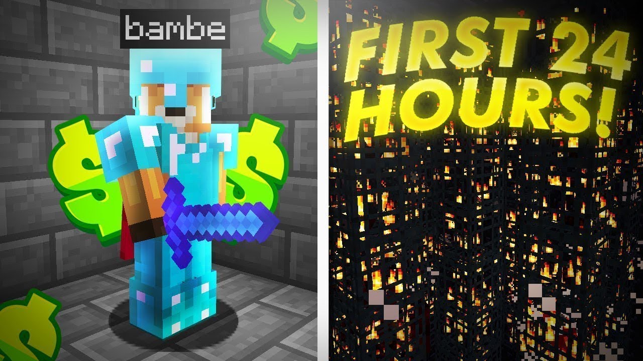 MY FIRST 24 HOURS ON MINECADIA FACTIONS!! - YouTube