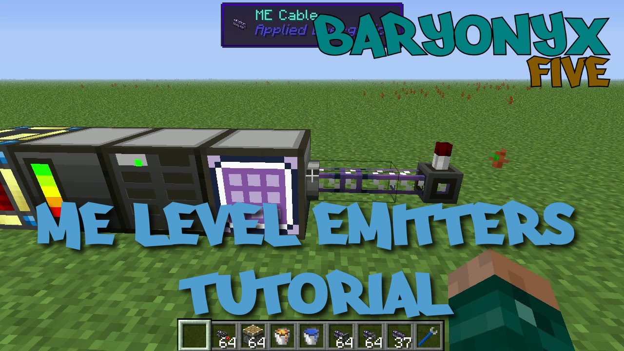 Minecraft Applied Energistics ME Level Emitter Tutorial - YouTube
