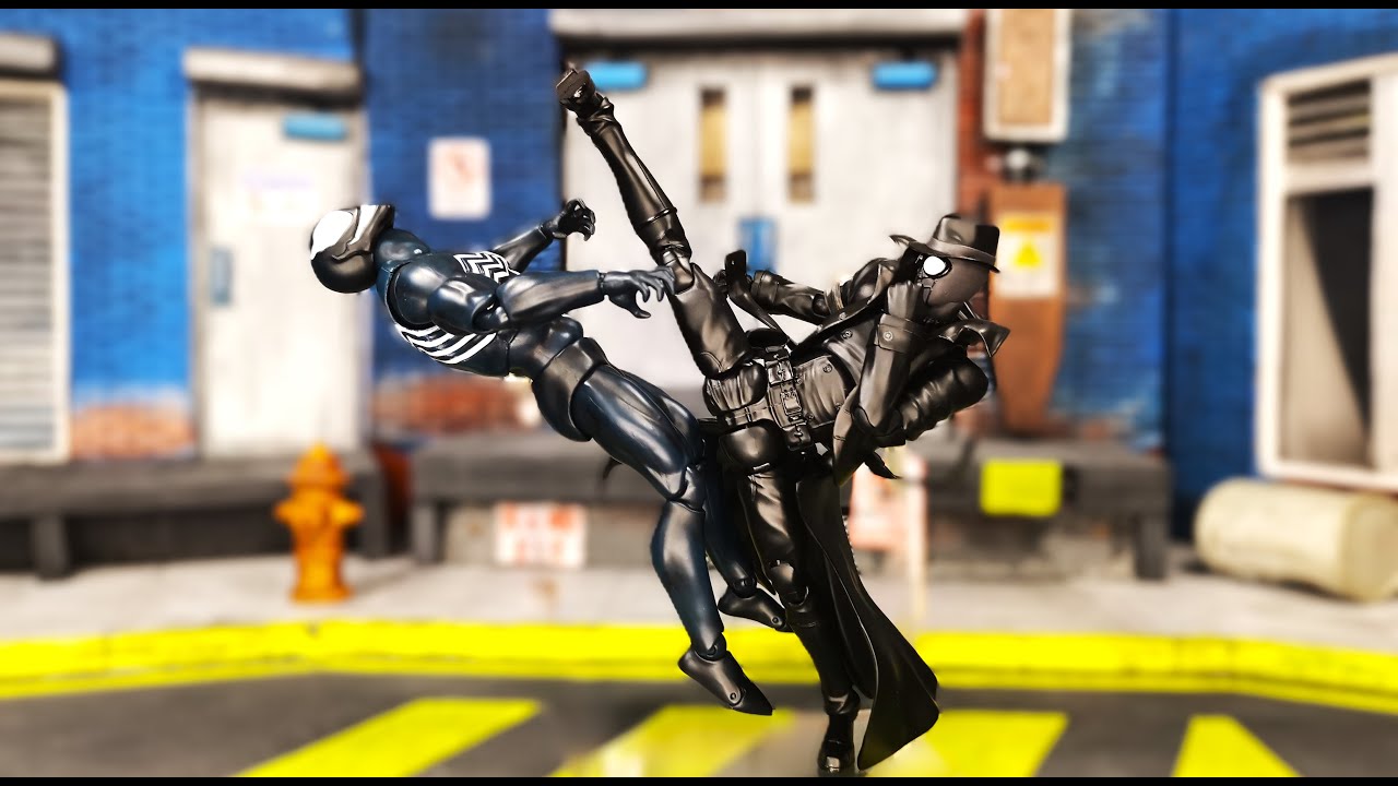 Sentinel Spider-man Noir (Into The Spider Verse) 1/12 action figure ...