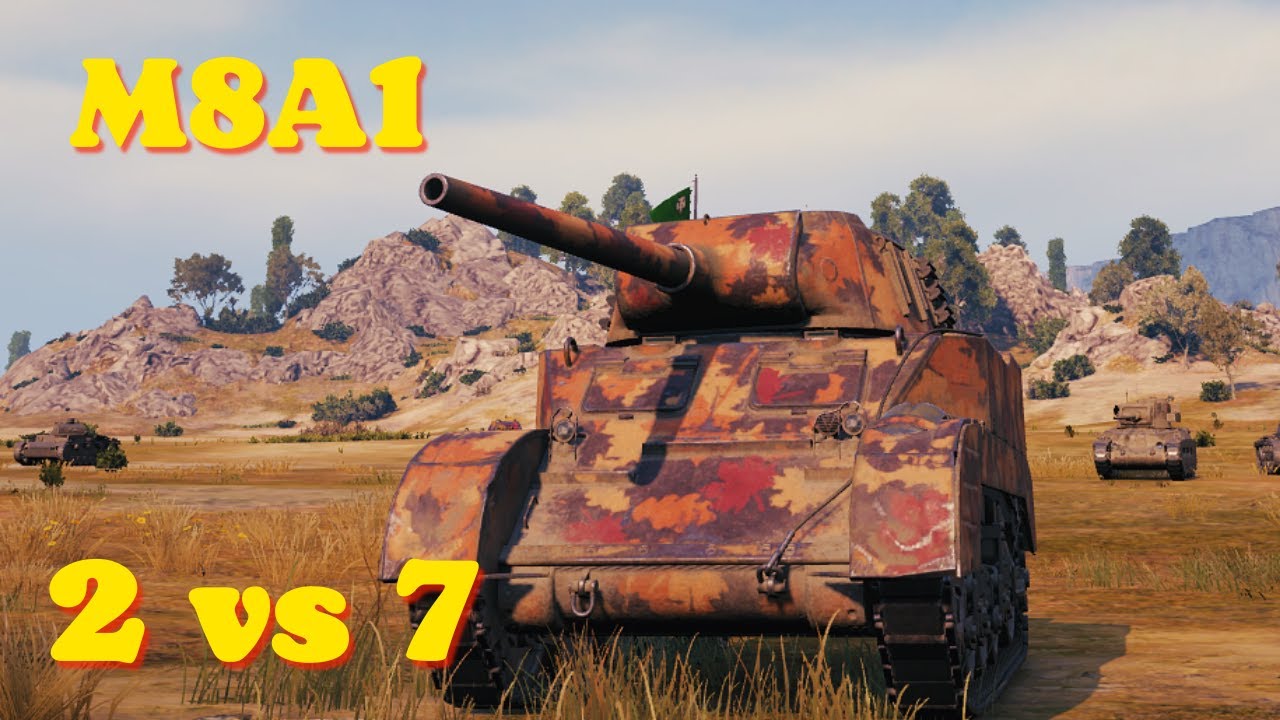 World of tanks M8A1 - 2,5 K Damage 8 Kills, wot replays - YouTube
