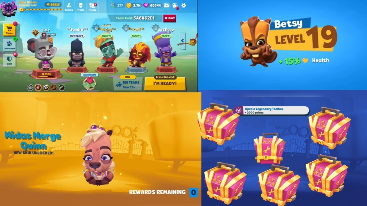 Zooba 19 Betsy Upgrade Midas Merge Quinn New Skin Lbc Crate Challenge ...