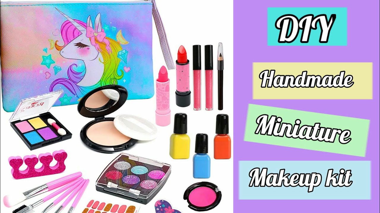 DIY Handmade Miniature Makeup Kit / DIY Paper Makeup Kit / Miniature ...