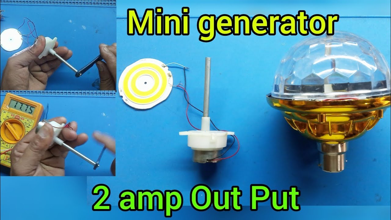 DIY Generator || DJ LED Bulb || Free Energy @TechnoTopics #djbulb # ...