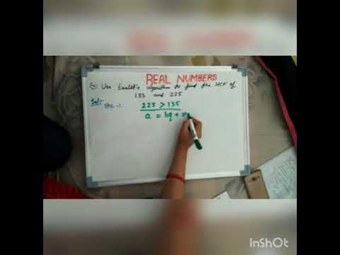 HCF by Euclid's division Algorithms ,real number - YouTube