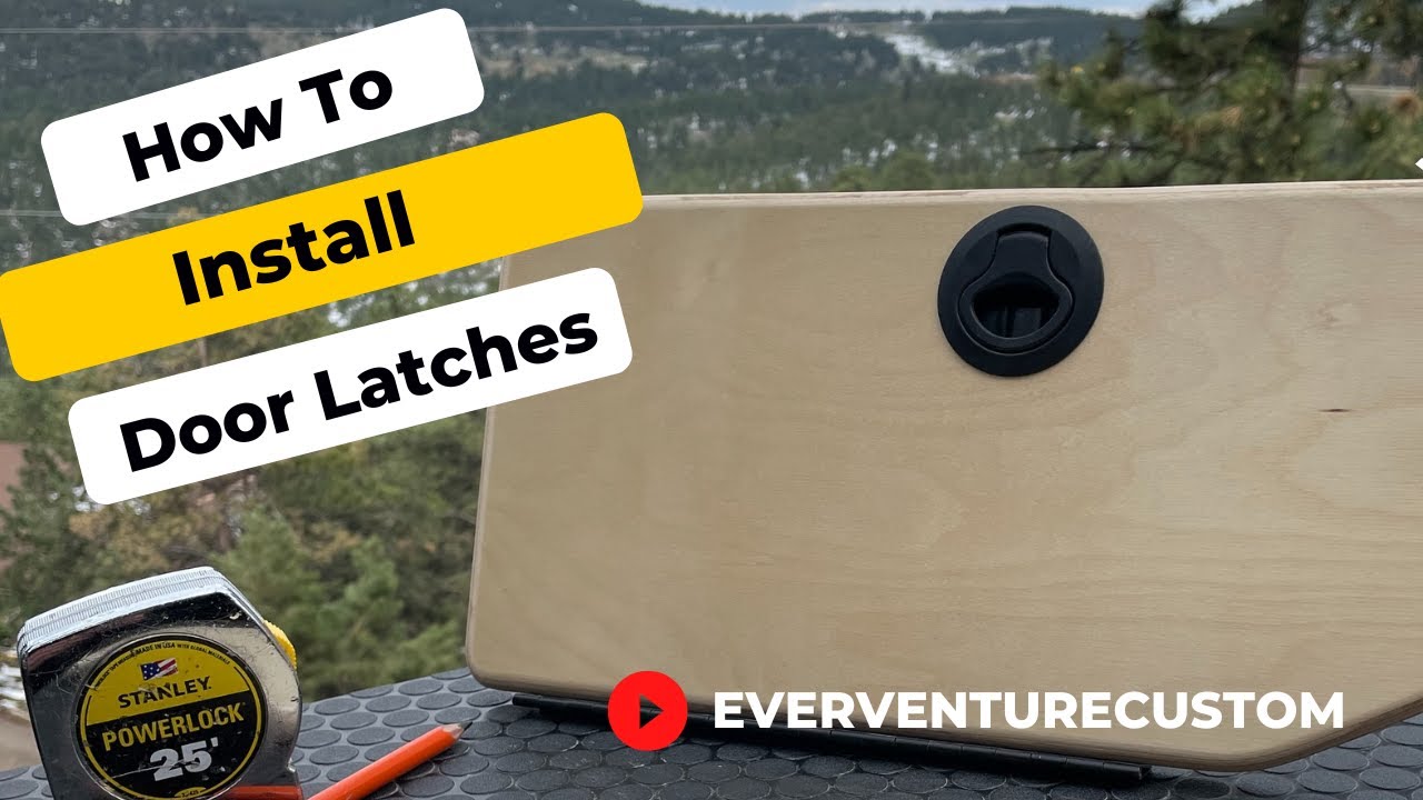 How To Install Door Latches - YouTube