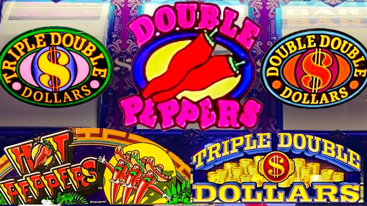 Triple Double Dollars and Double Hot Peppers Old School 3 Reel Slots ...