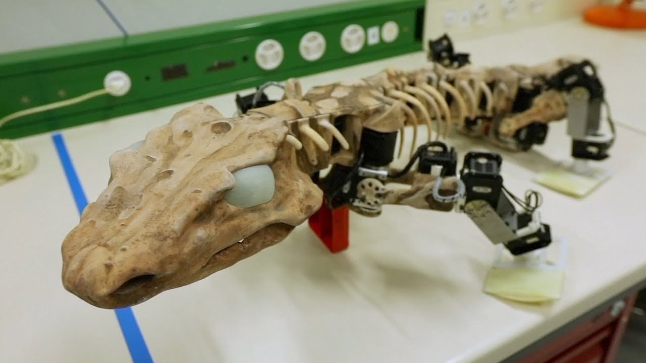 Robot fossil recreates walk of ancient animal - YouTube