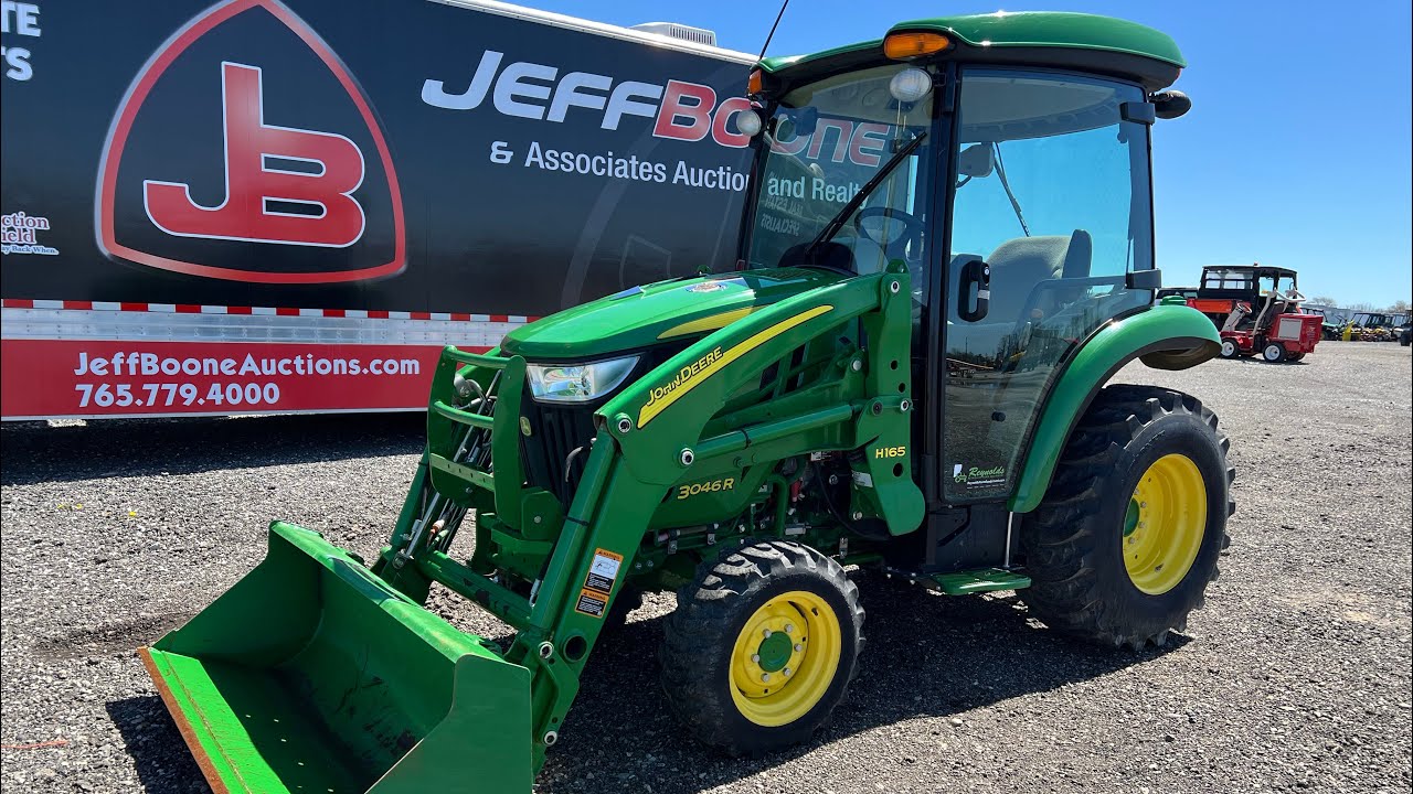 Lot 1007 May 2024 - John Deere 3046R Tractor With H165 Loader - YouTube