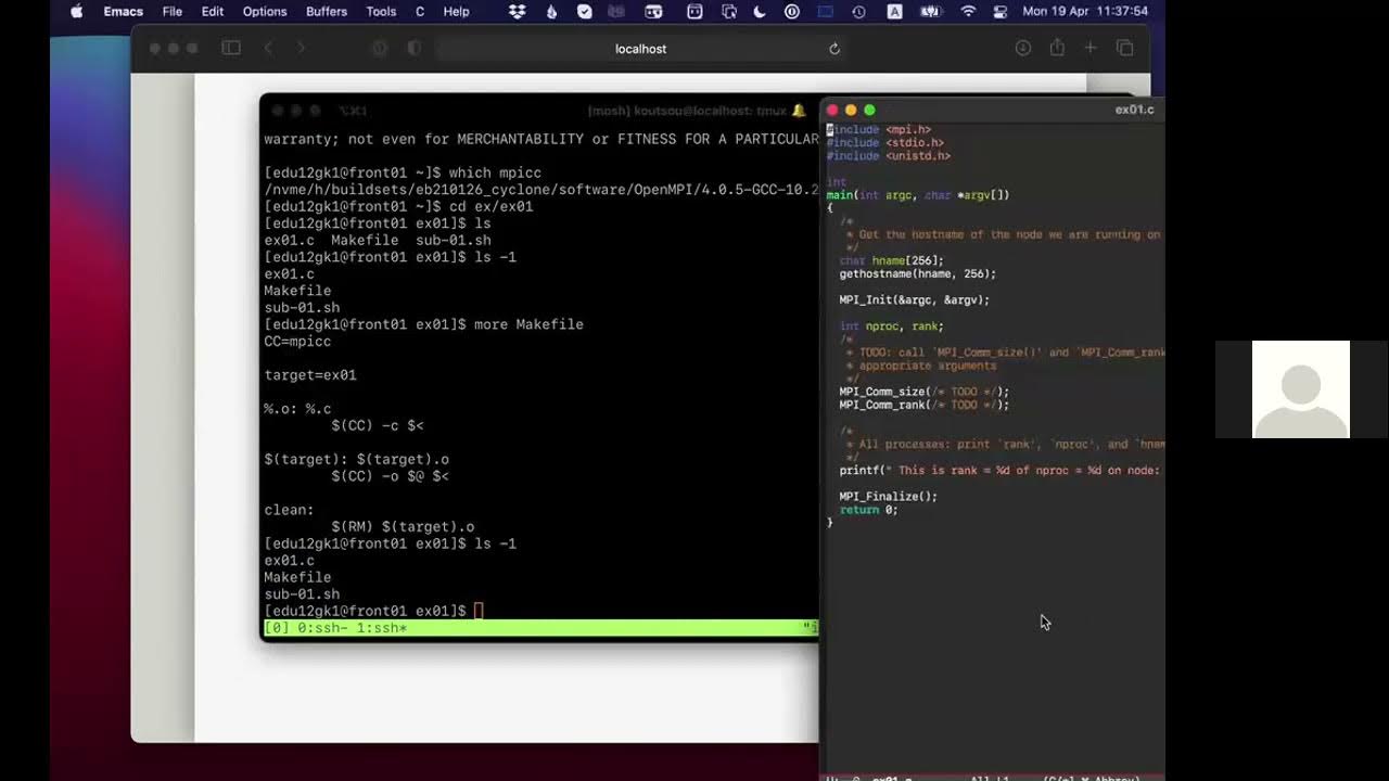 HPC Intermediate Training Event (04/21) - Day 1: MPI, OpenMP and Hybrid Programming - Session 2 ...