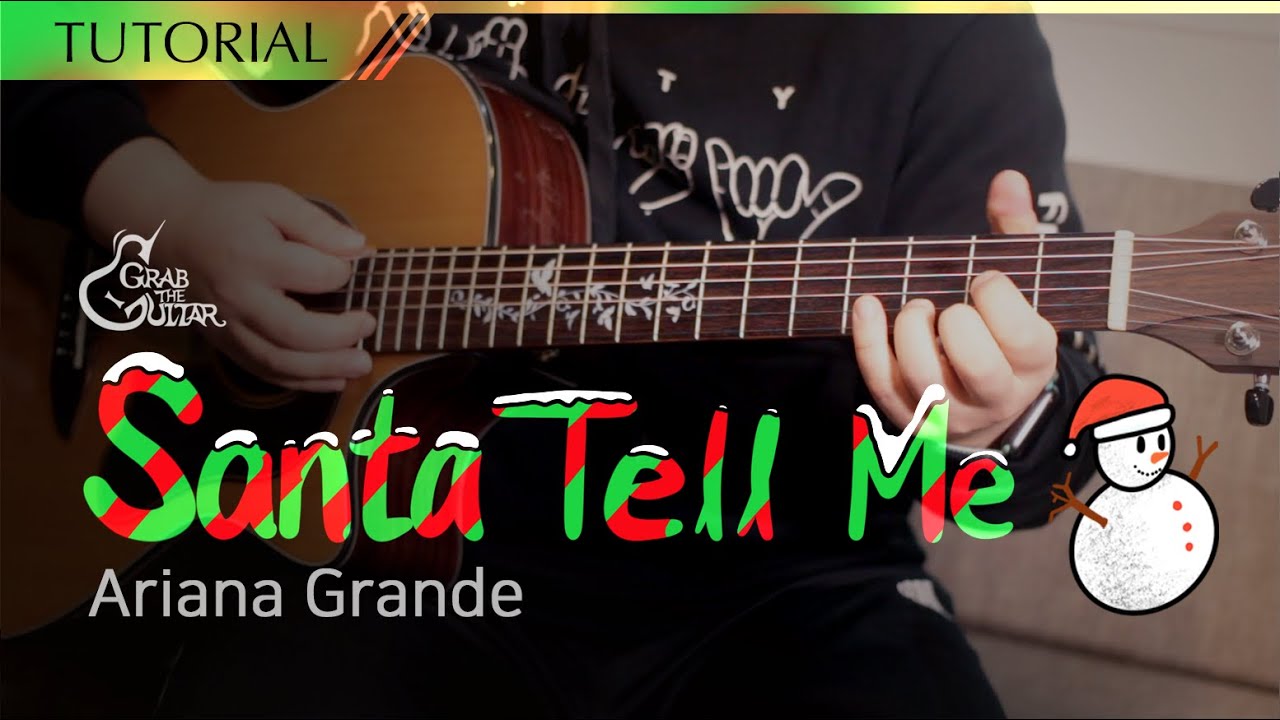 Santa Tell Me 🎄 Ariana Grande [강좌 l Guitar Lesson l Tutorial l 통기타 ...