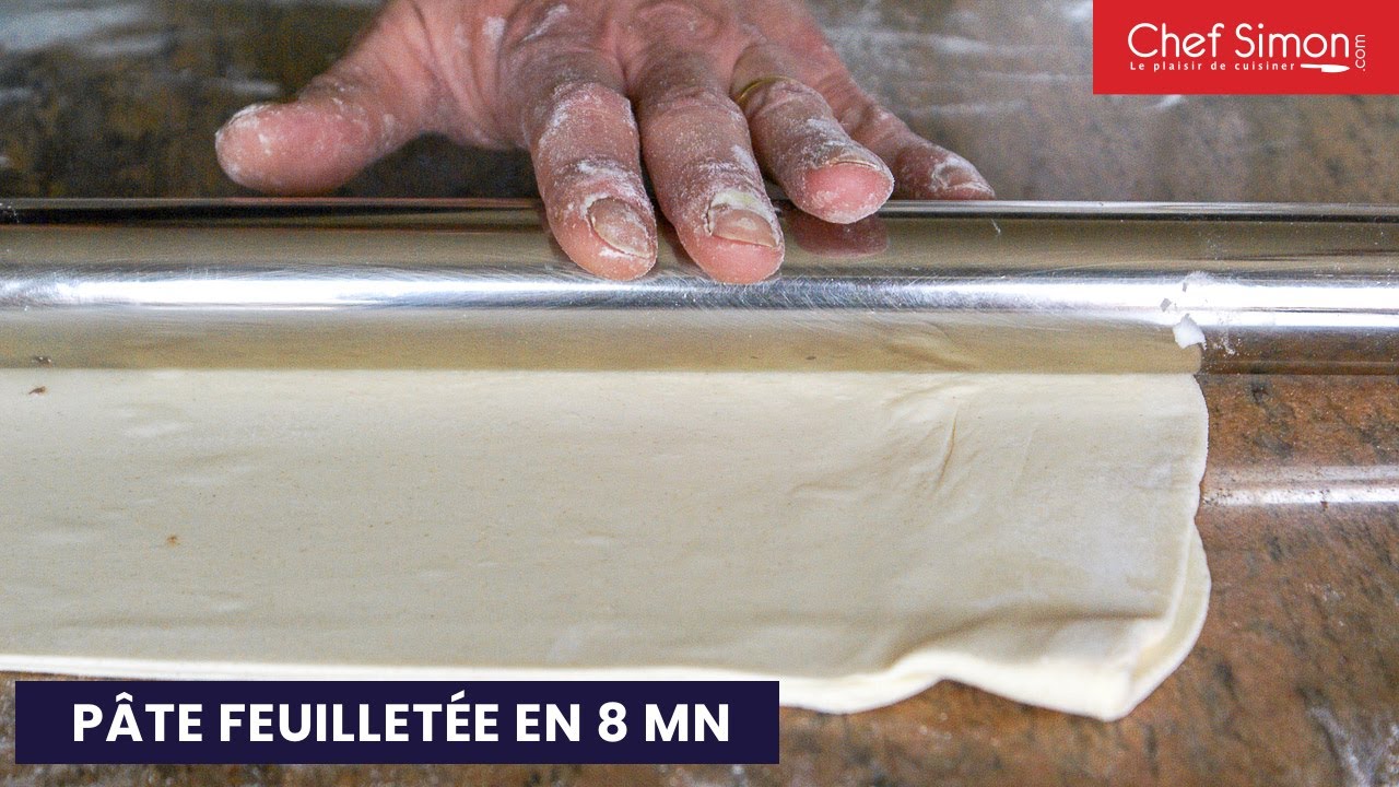 Réaliser une pâte feuilletée à 6 tours en 8 minutes - YouTube