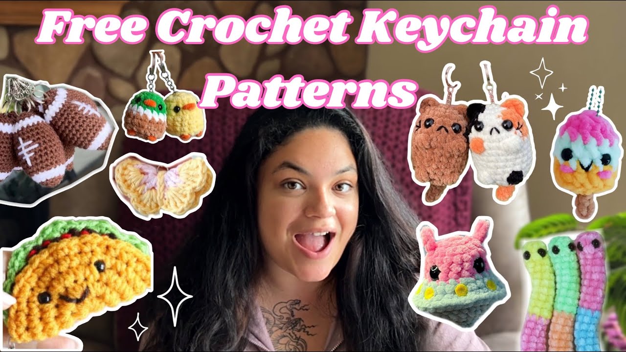30+ FREE Crochet Keychain Patterns | Beginner Friendly, Market Ideas ...