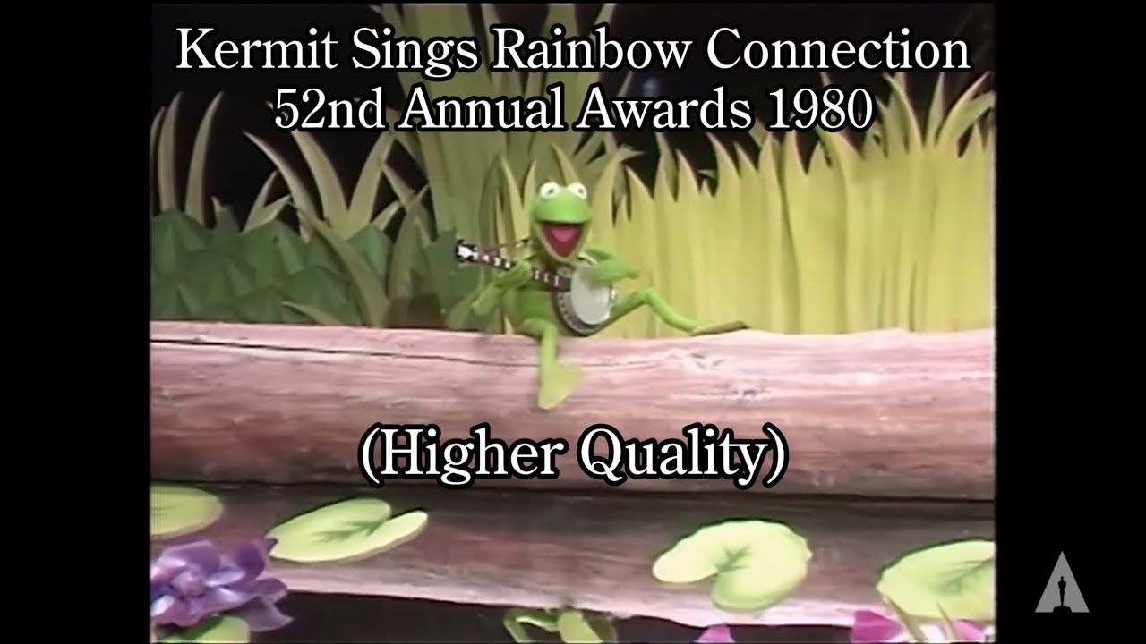 Kermit Sings Rainbow Connection 52nd Annual Awards 1980 (Higher Quality ...