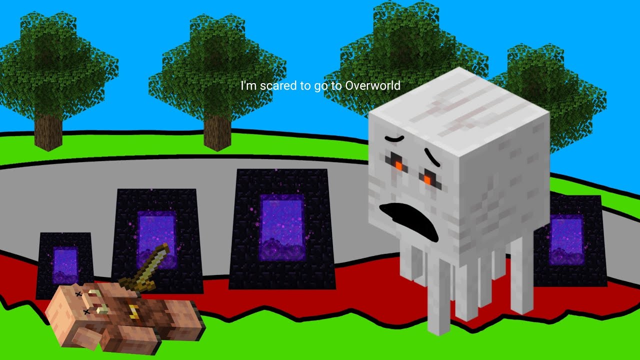 The piglins won't show up and ghast in a minecraft movie event - YouTube