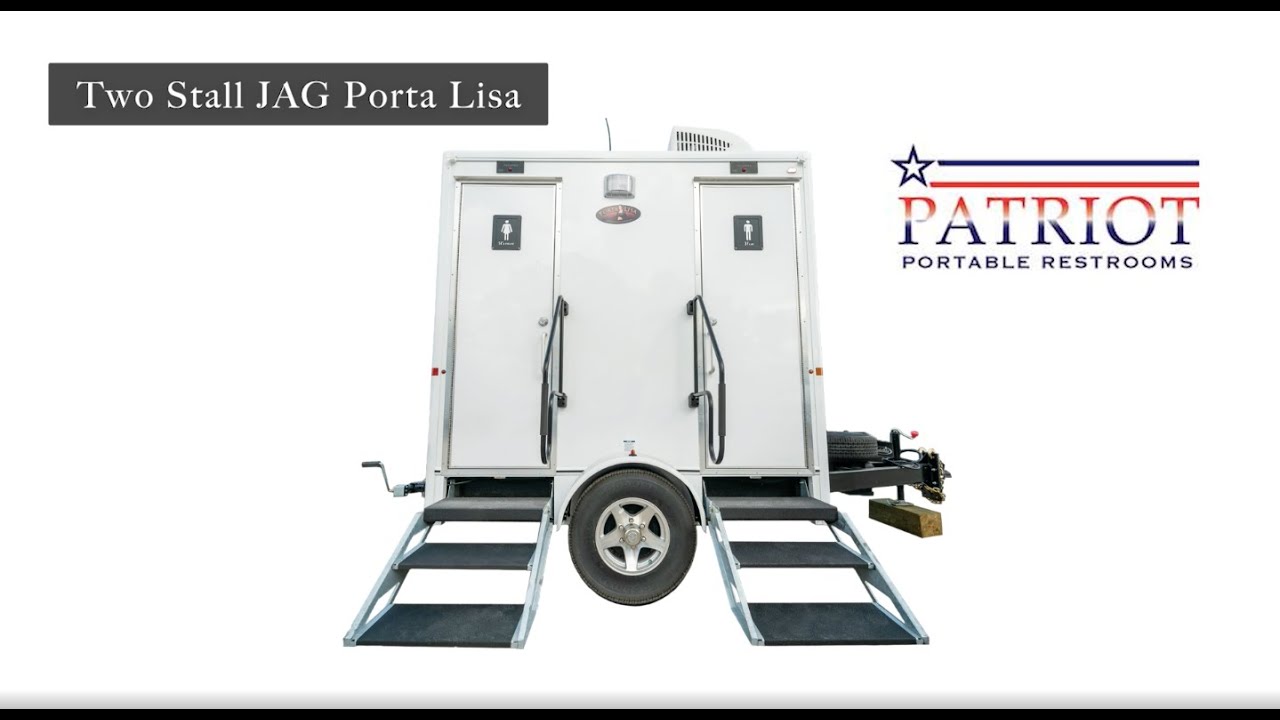 2-Stall JAG Porta Lisa Restroom Trailer - YouTube