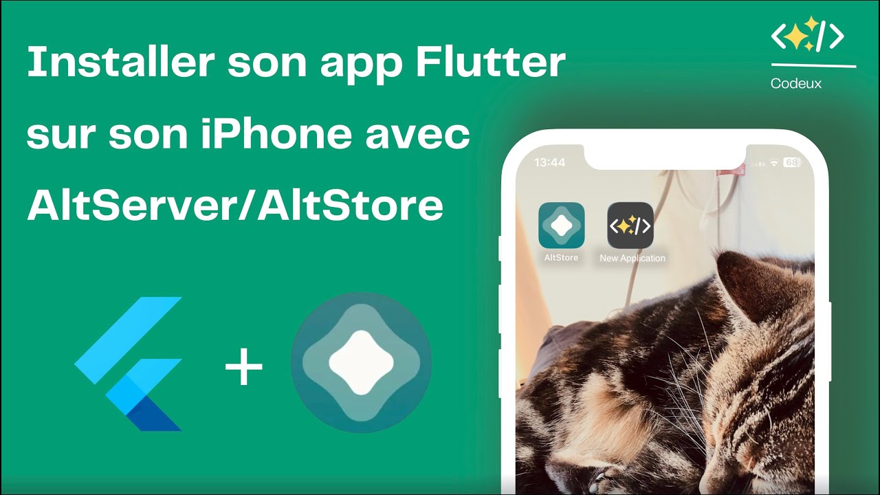 Installer son app (FLUTTER) sur iPhone avec ALTSERVER/ALTSTORE - YouTube