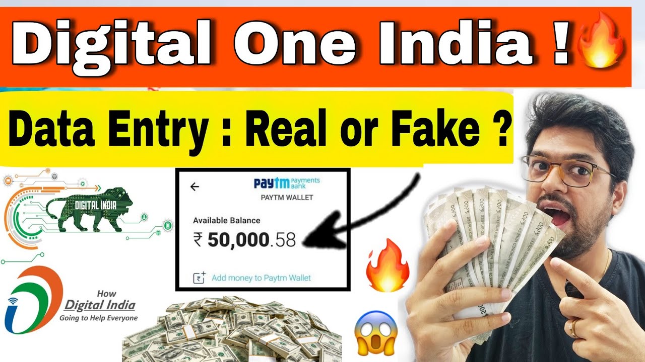Digital One India data entry job | Digital one India Website Review ...