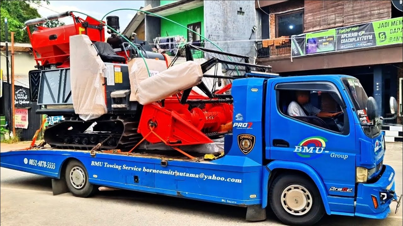 COMBINE HARVESTER ‼️ RAKINDO RK-110LZ 👍🔥 - YouTube