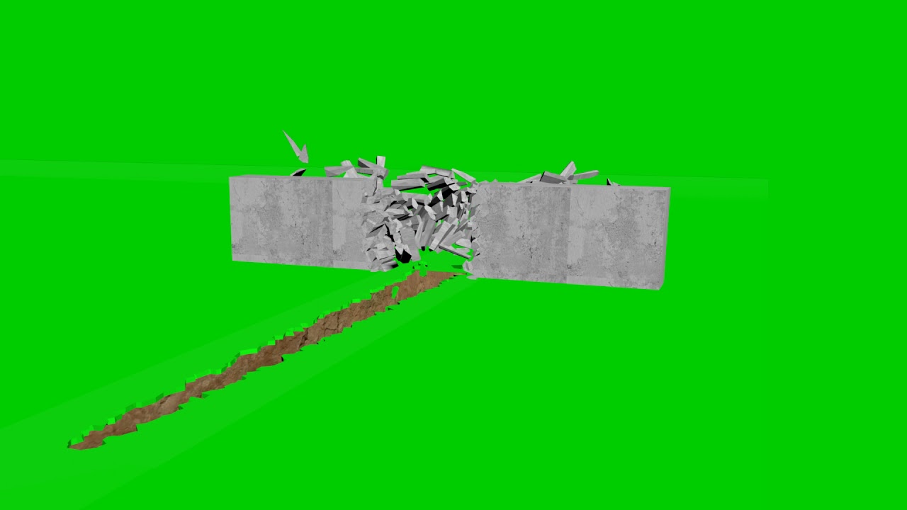 wall crack green Screen effects - YouTube