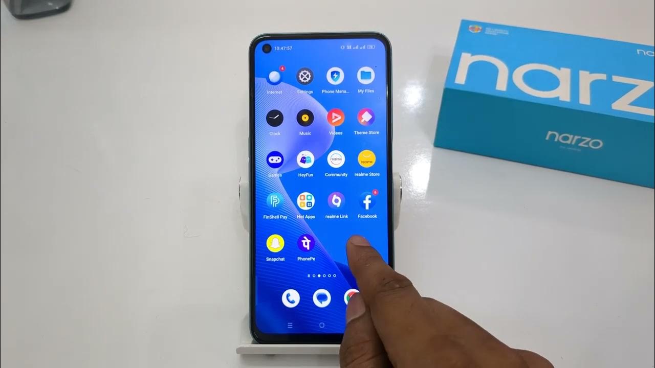 how to set home screen layout realme narzo 50 , 50 pro me app icons layout kaise set kare - YouTube