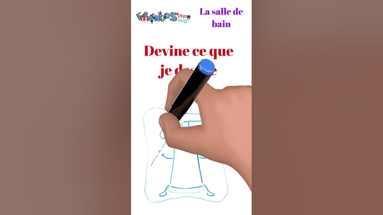 Devine ce que je desine Guess what I draw learn French Bathroom ...