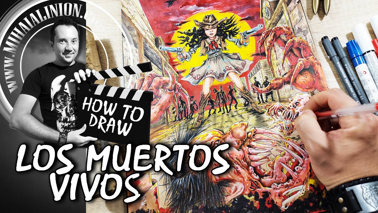 Zombie Apocalypse - Drawing Los Muertos Vivos - Comic Strip - YouTube